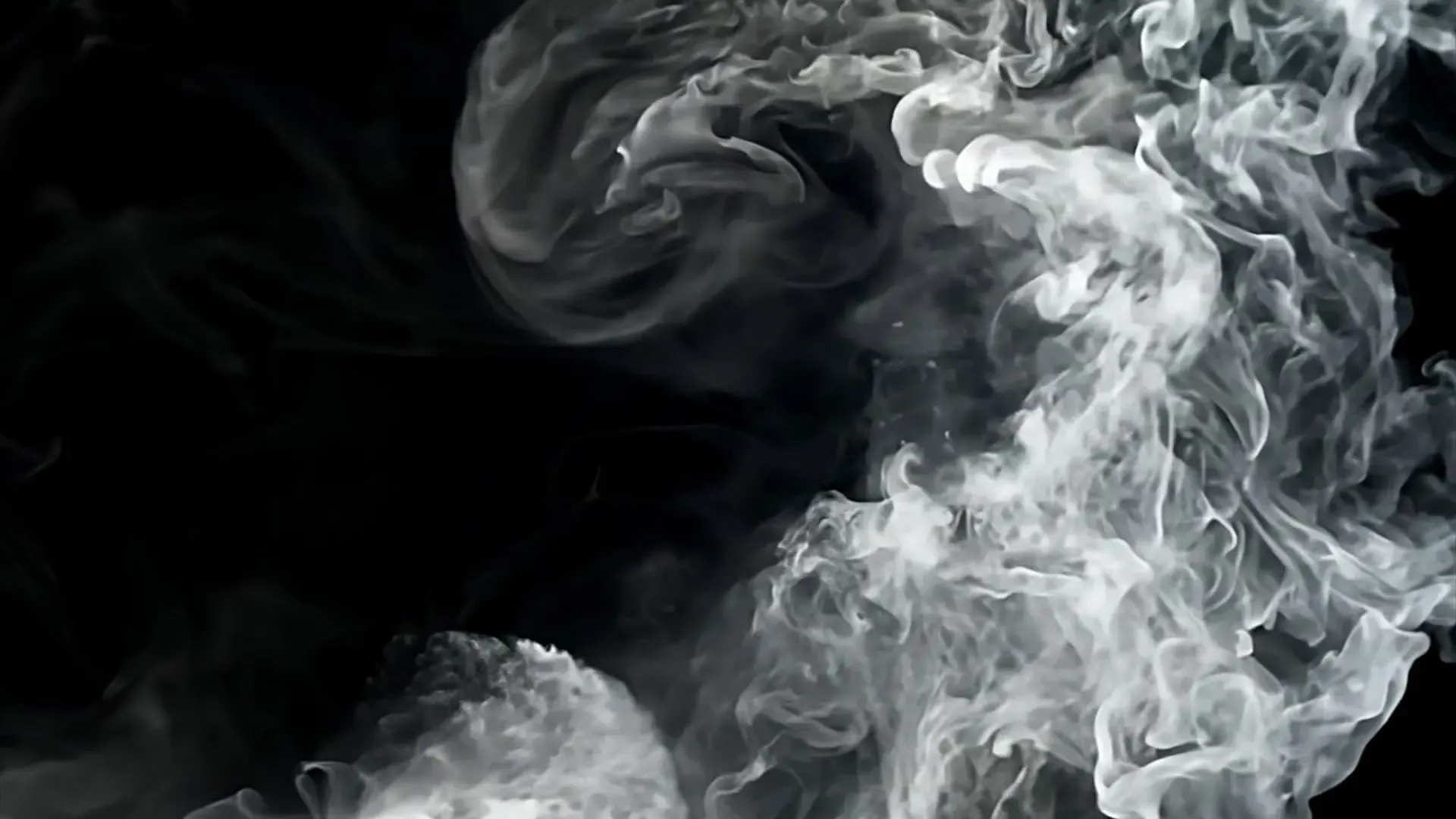 Artistic Black And White Smoke Overlay For Cinematic Effects | Videos